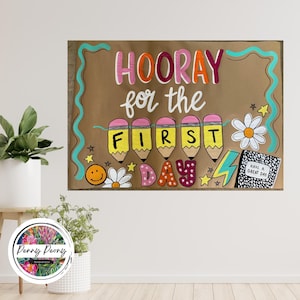 Back to School Classroom Decor Banner, Hand Painted Paper Banner ...