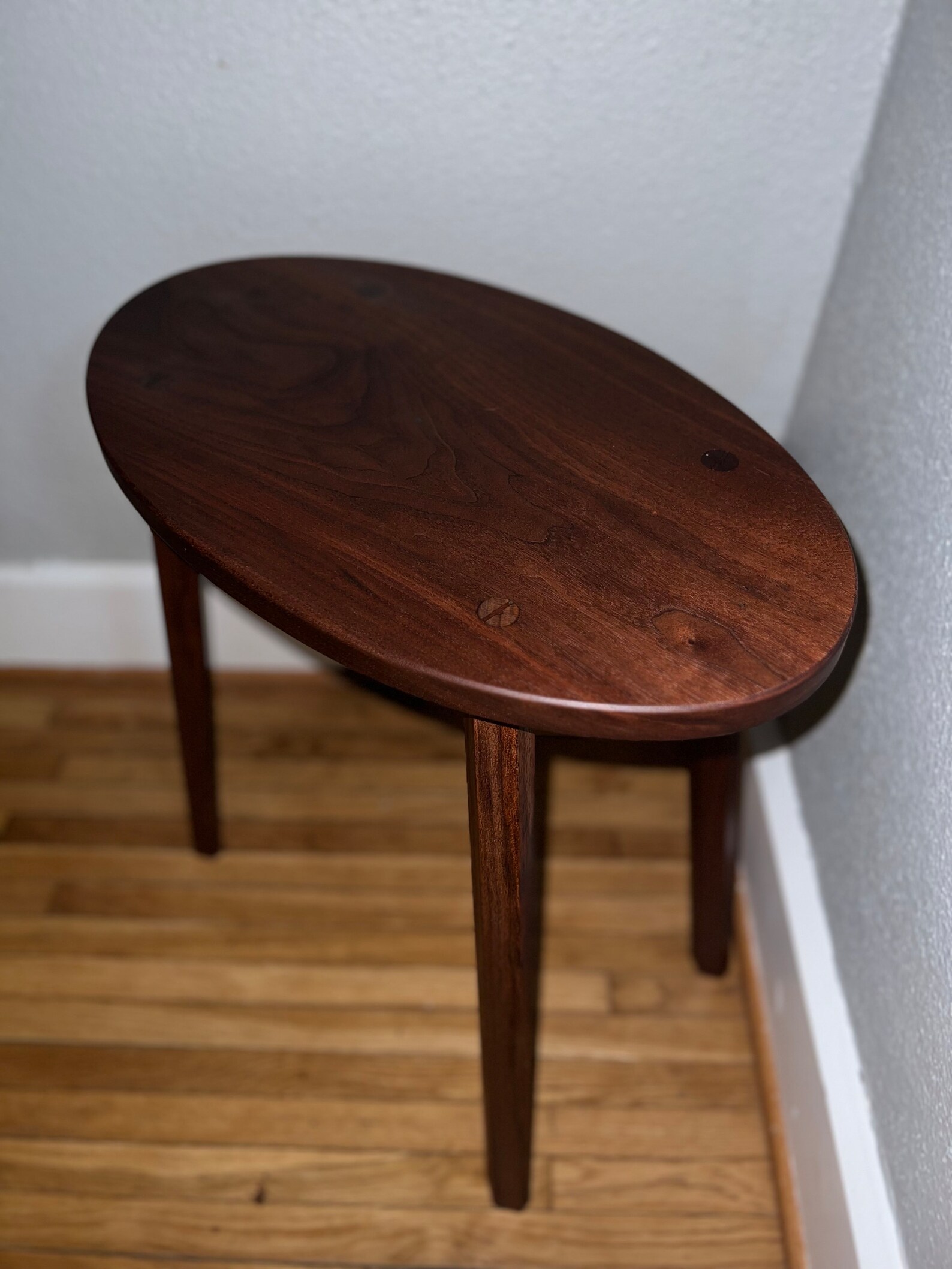 Small Oval Walnut Table. Brand New-handmade. Solid Wood. - Etsy