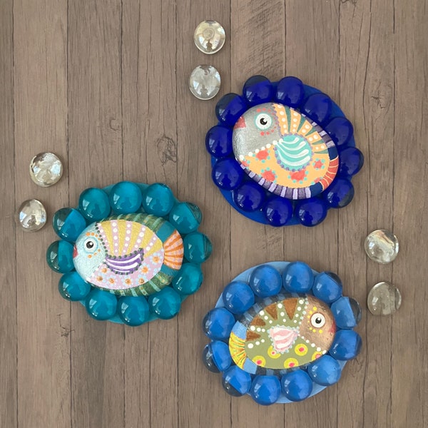 Fish Painted Rocks - Etsy