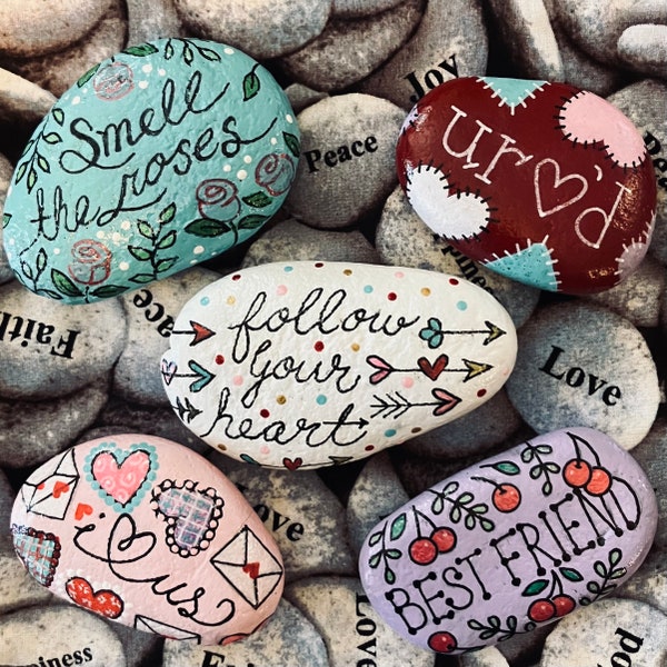 Painted Rocks Inspirational - Etsy