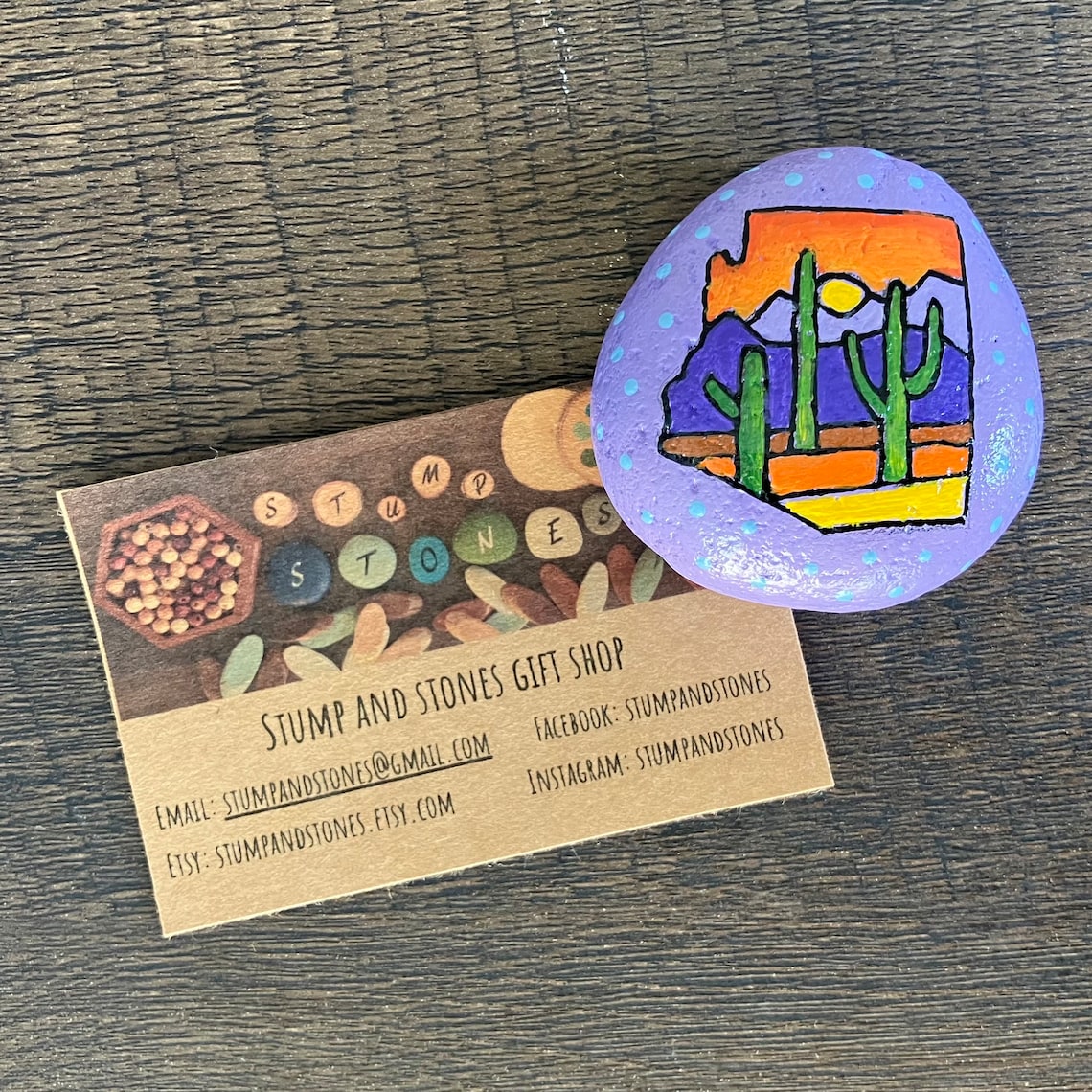 Arizona Hand Painted Rocks Rock Garden Arizona Painting - Etsy