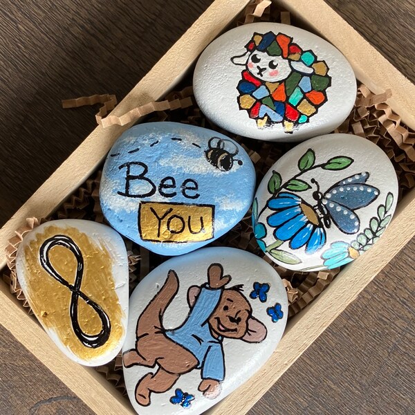 Rock Painting Butterfly - Etsy