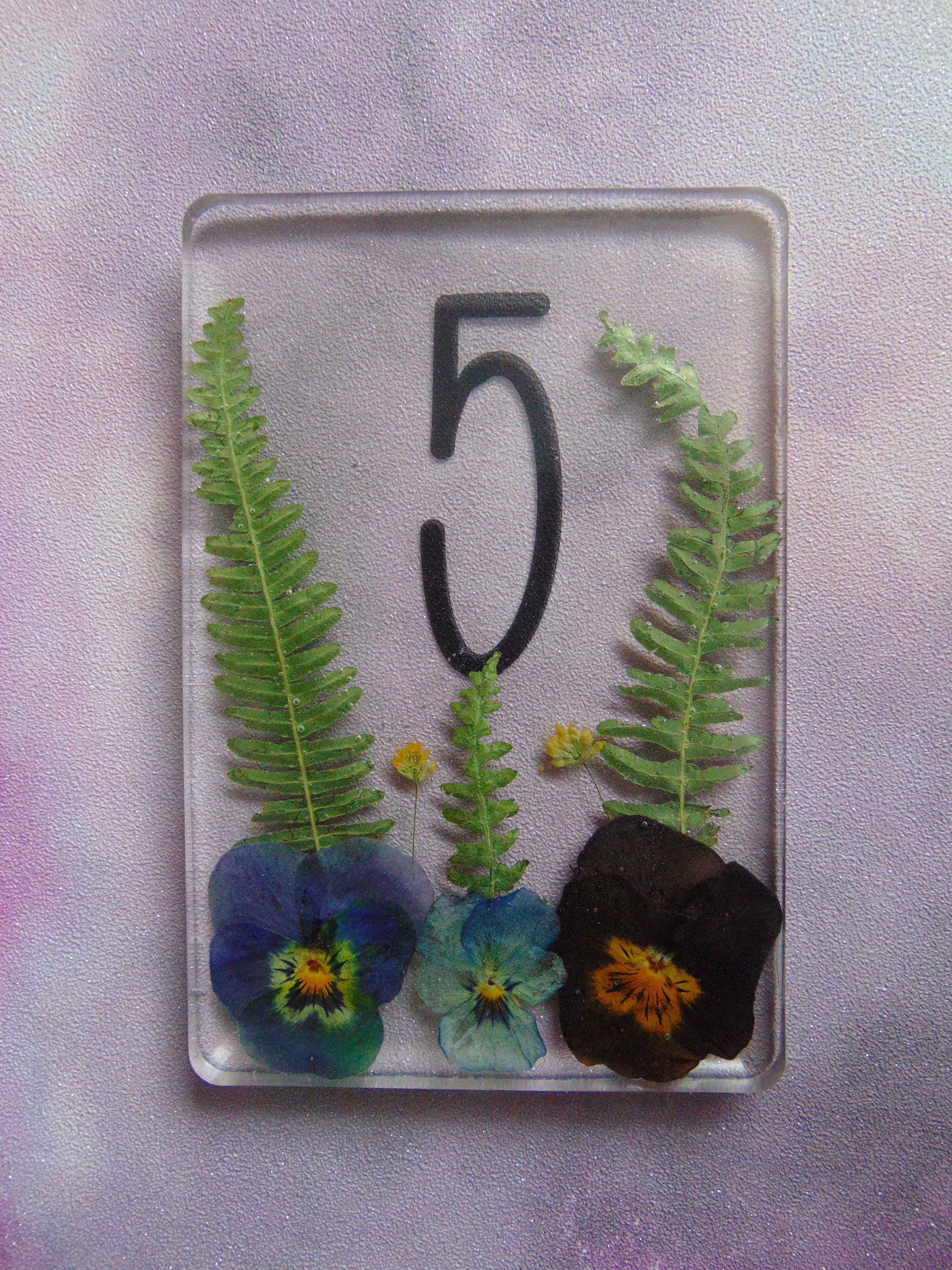 Floral Flower Number Cards Wedding Party Table Decor | Etsy