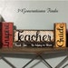 Teacher Wood Block Set Teach School Inspire Students Life - Etsy