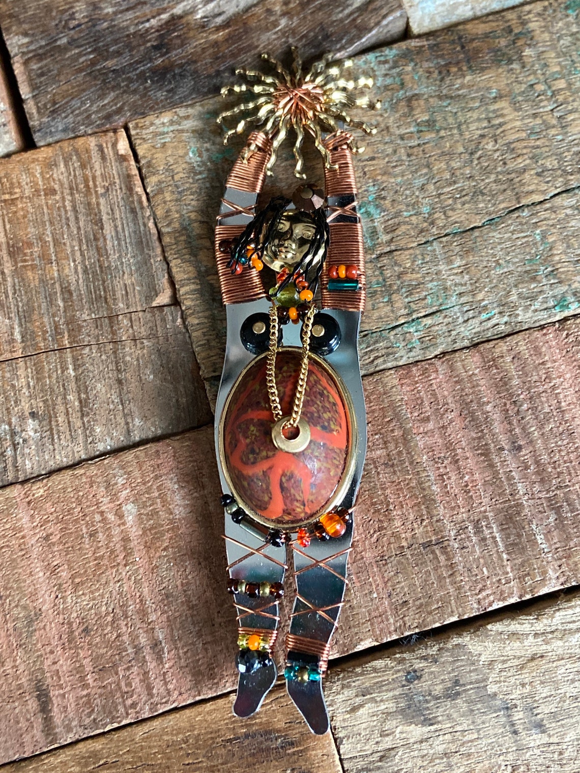 Retired Liztech Usha Brooch/pin Usha Goddess Dispeller of - Etsy