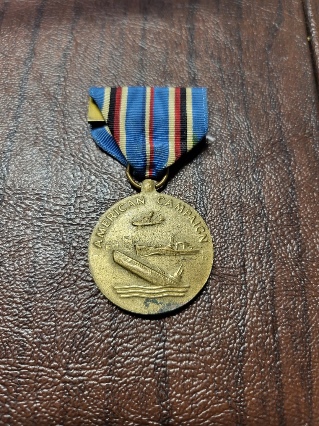 Vintage World War II Military Medal, "american Campaign" Medal, Bronze ...