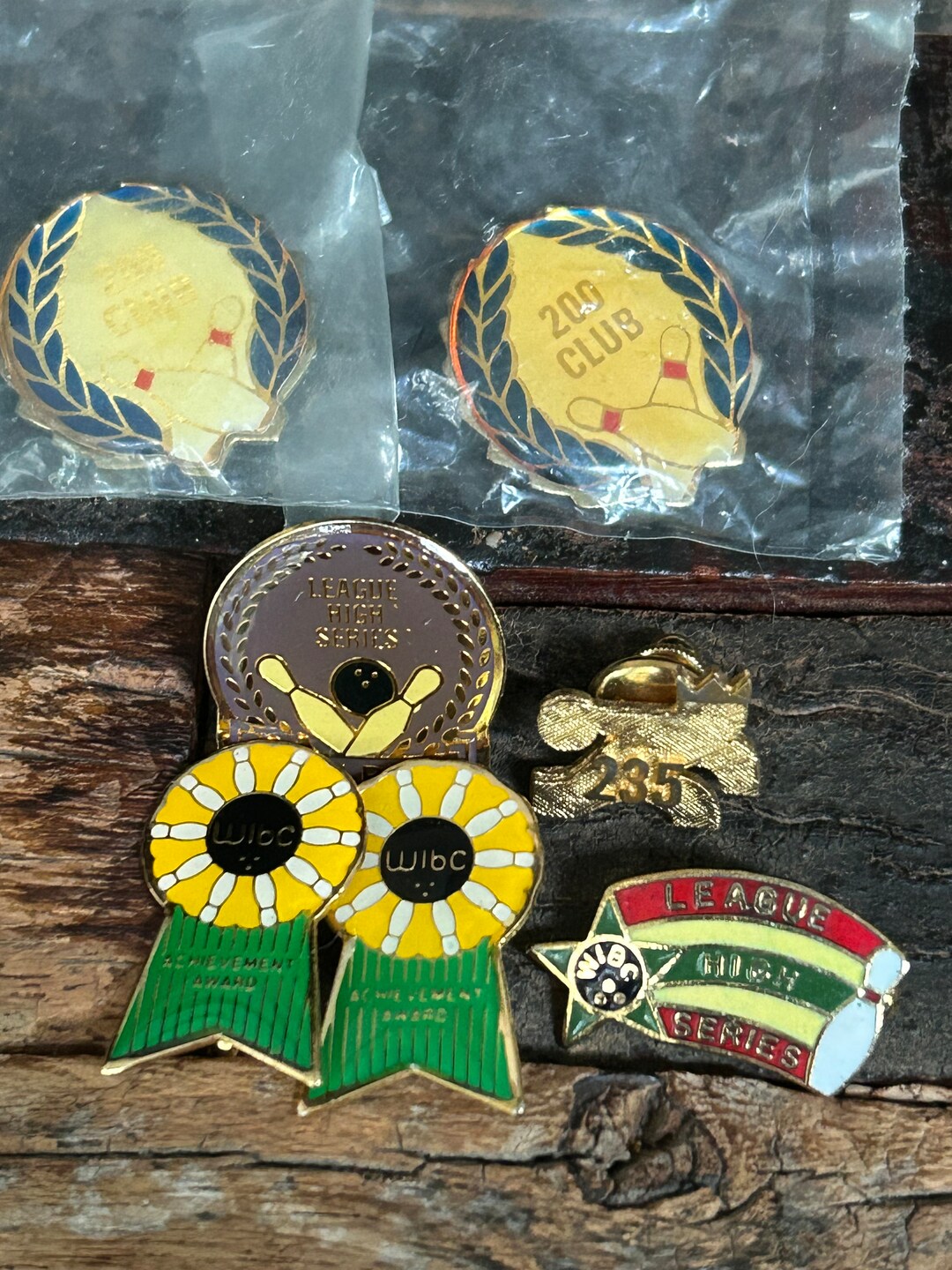 Lot of 7 Vintage Bowling Achievement Pins, 2 New in Package - Etsy
