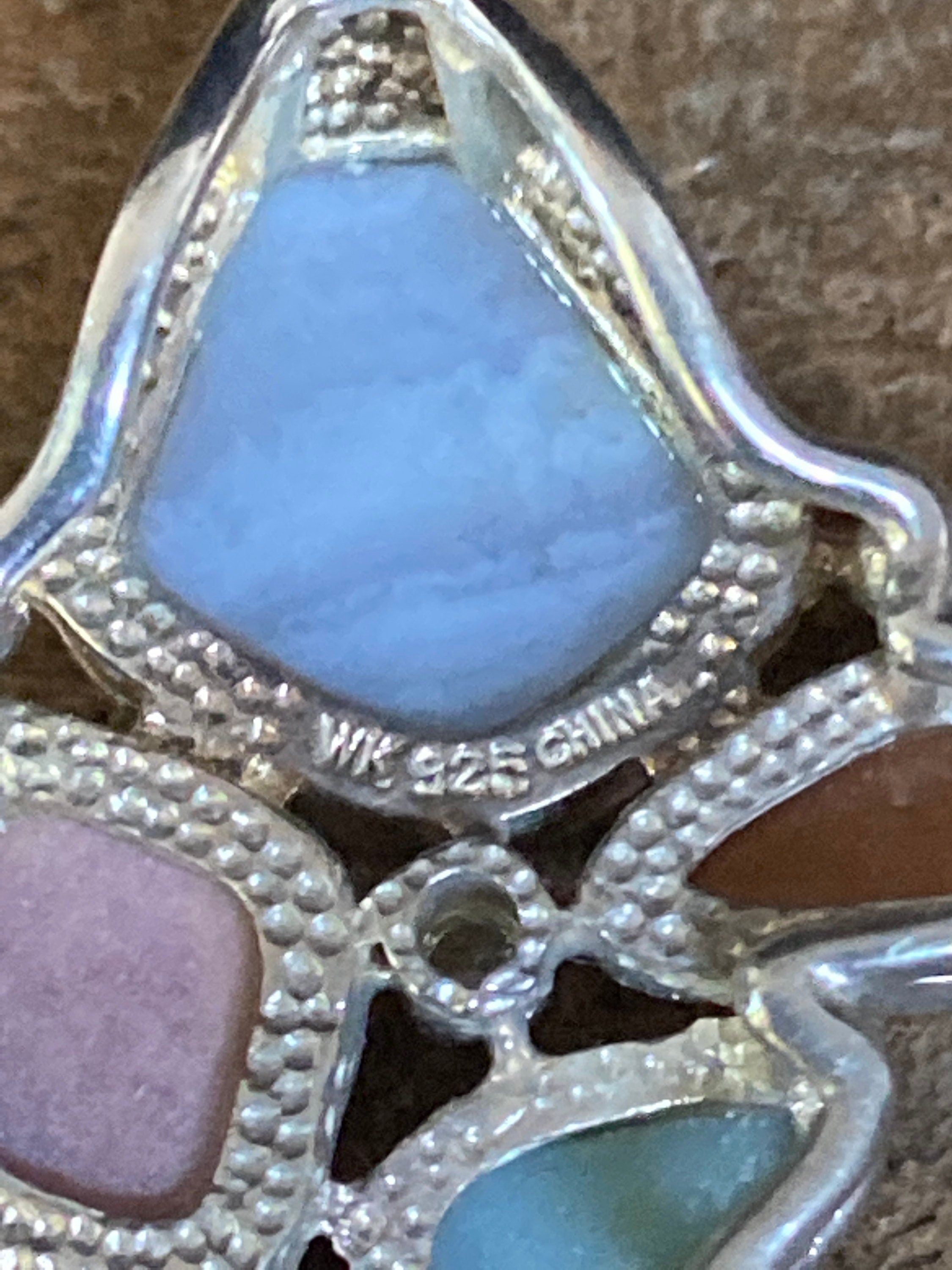 Whitney Kelly Sterling Silver Multistone Pendant | Etsy