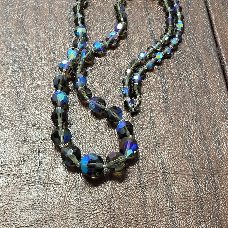 Ab Crystal Necklace - Etsy