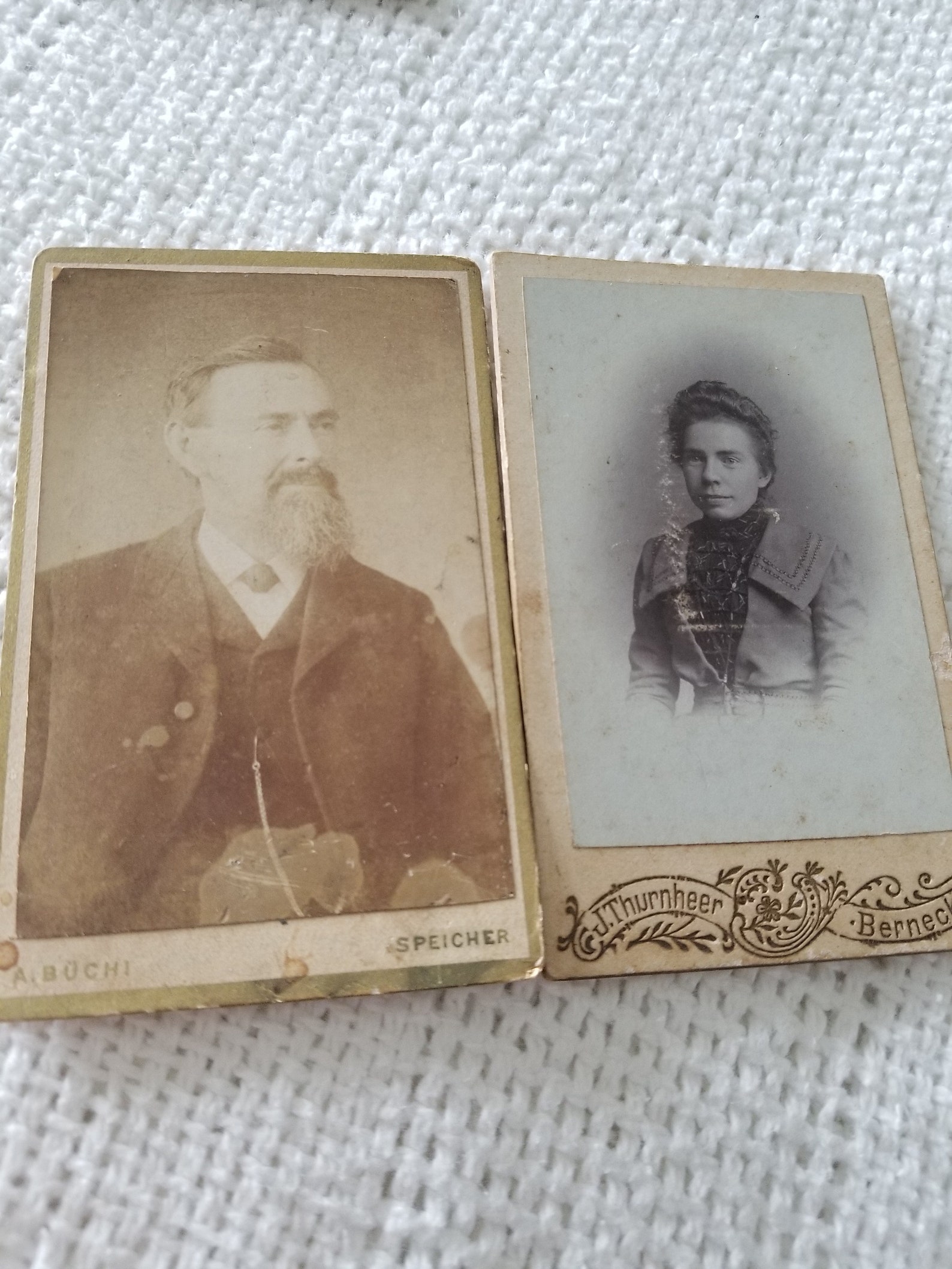 Vintage Swiss Carte De Visite CDV Photographs, Lot of 10 Antique ...