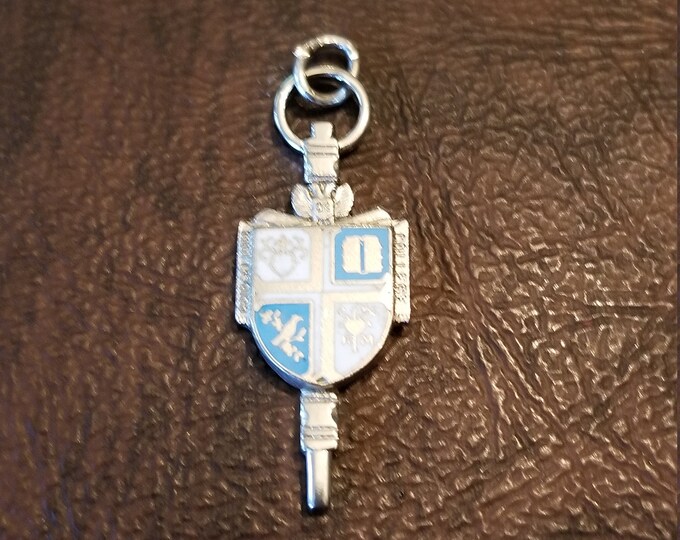 Vintage Sterling Silver and Enamel Bridgewater College Charm/pendant ...