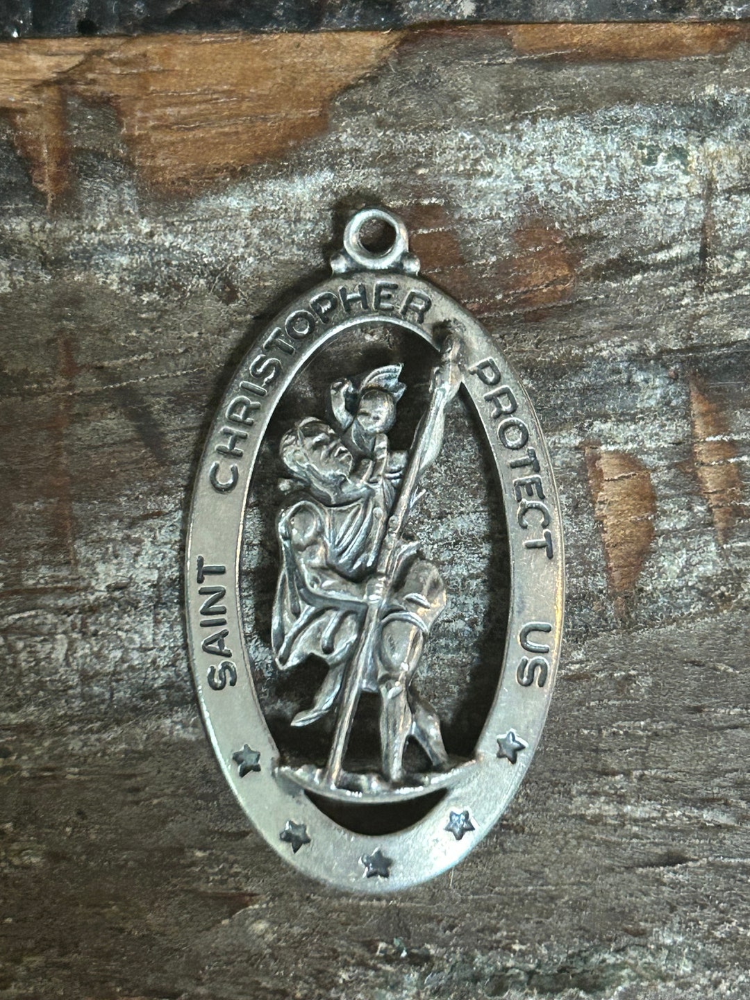 Theda Sterling St. Christopher Medal/pendant, Nice Open Cut Design ...