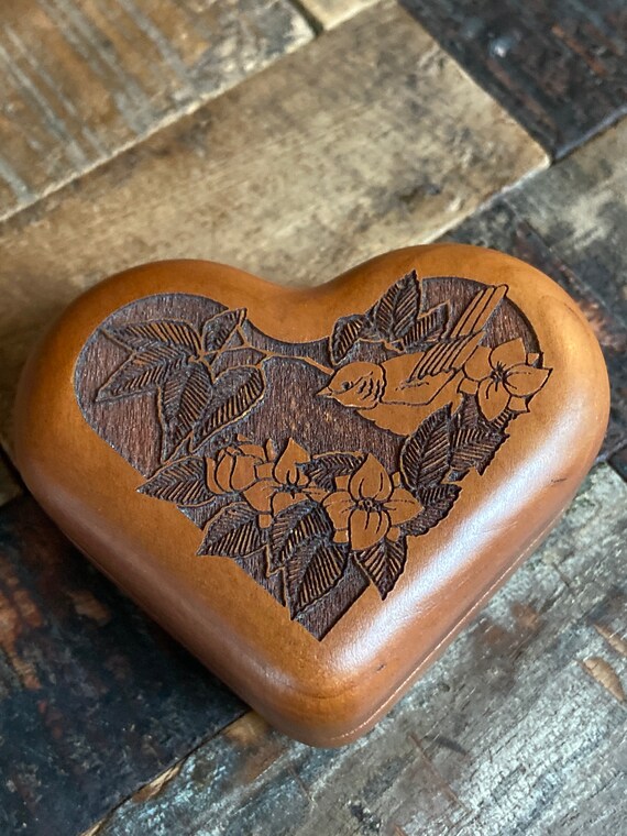 Heart Shaped Wood Boxes
