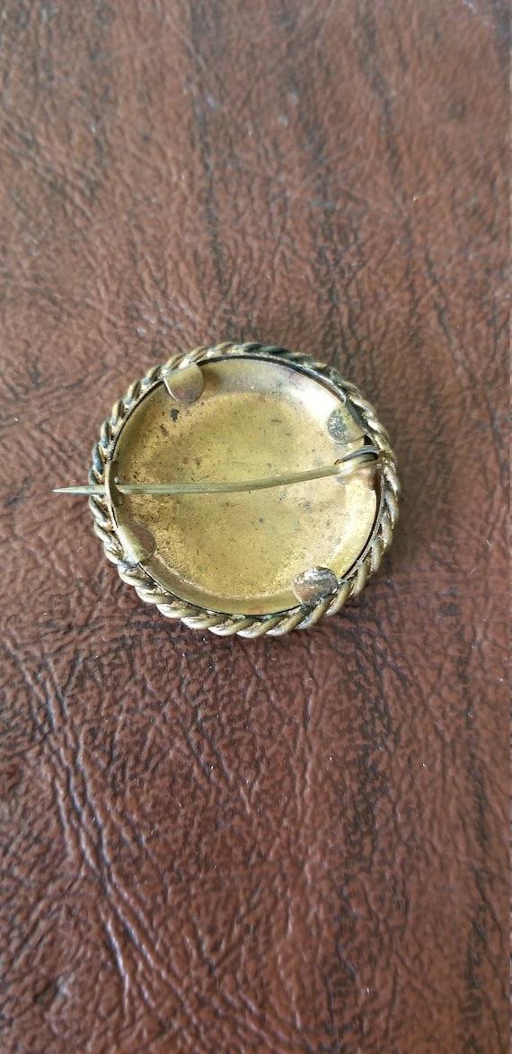 Antique Victorian Photo Brooch/Button, Sweetheart Bro… - Gem