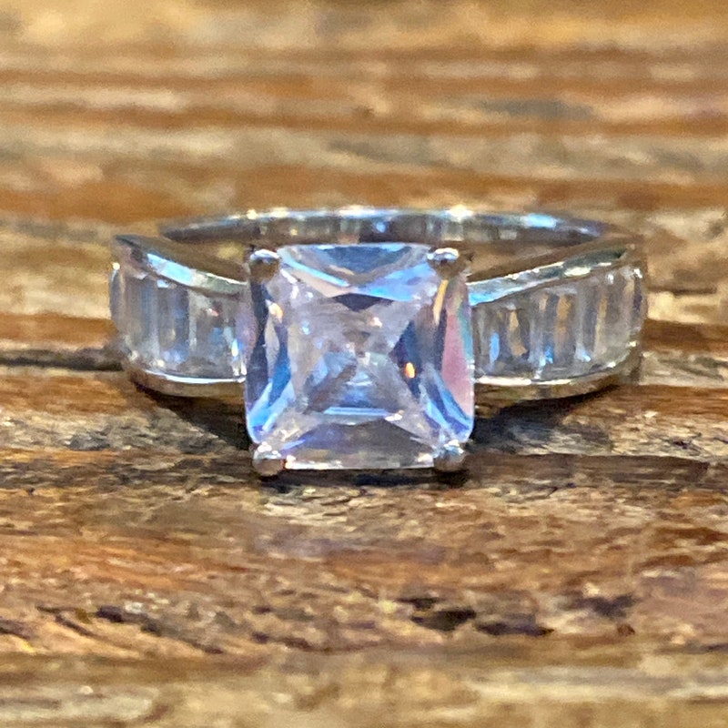 Clear Stone Ring - Etsy