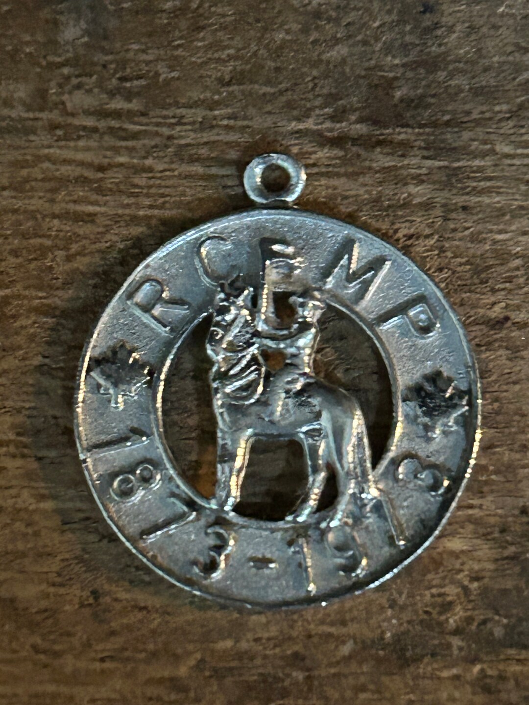 Vintage Royal Canadian Mounted Police 1873-1973 Sterling Disc Charm ...