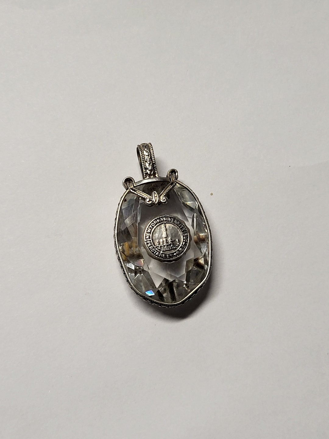 Rare, Beautiful New York University Pendant, Vintage NYU Crystal ...