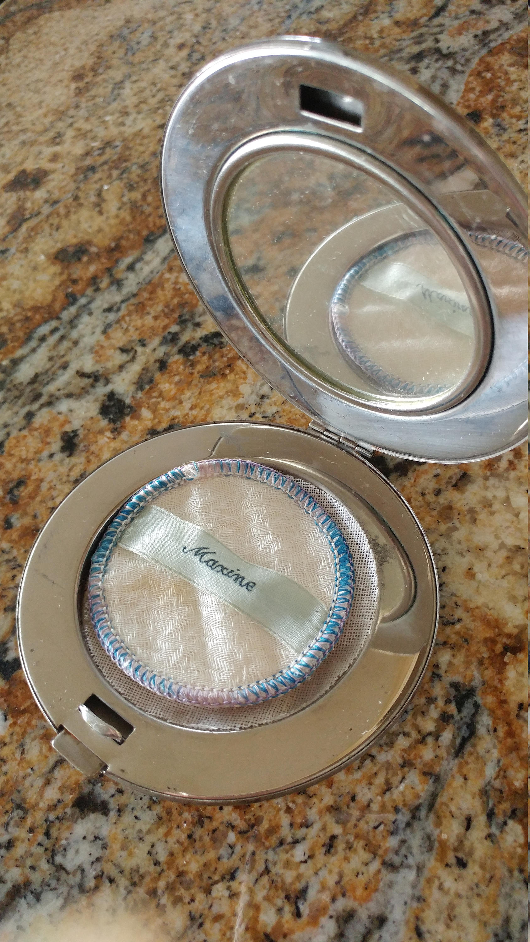 Extremely Rare 1930's Vintage Art Deco Powder/mirror Compact, Brown ...