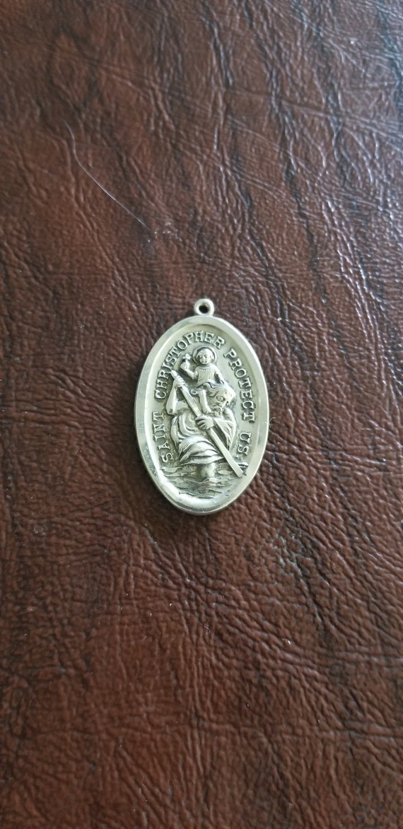 vintage st christopher sterling - Gem