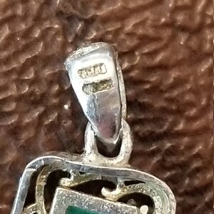 Vintage Thai Sterling Silver and Abalone Shell Cross Pendant, Filigree ...