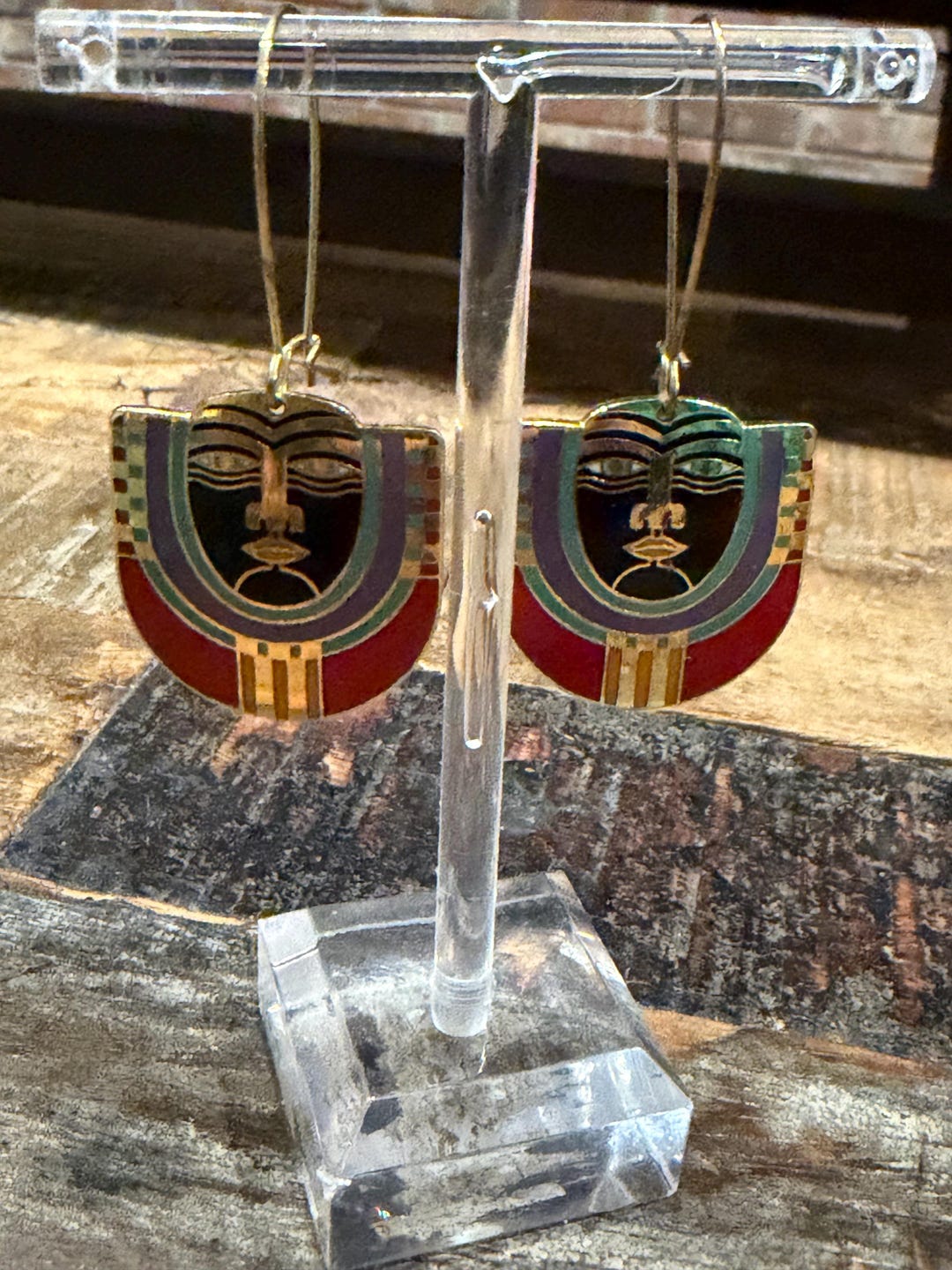 Laurel Burch 1980’s Vintage Gold Tone and Colorful Cloisonné Enamel ...
