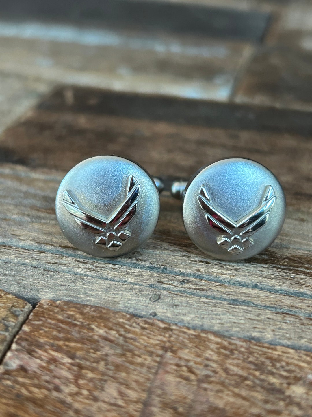 United States Air Force USAF Eagle Silver Tone Cufflinks for French ...