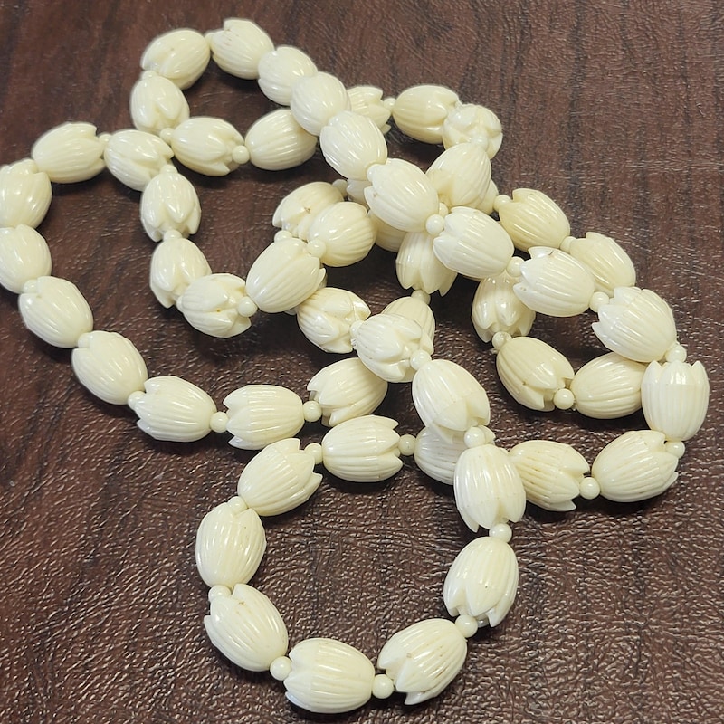 Celluloid Bead Necklace - Etsy