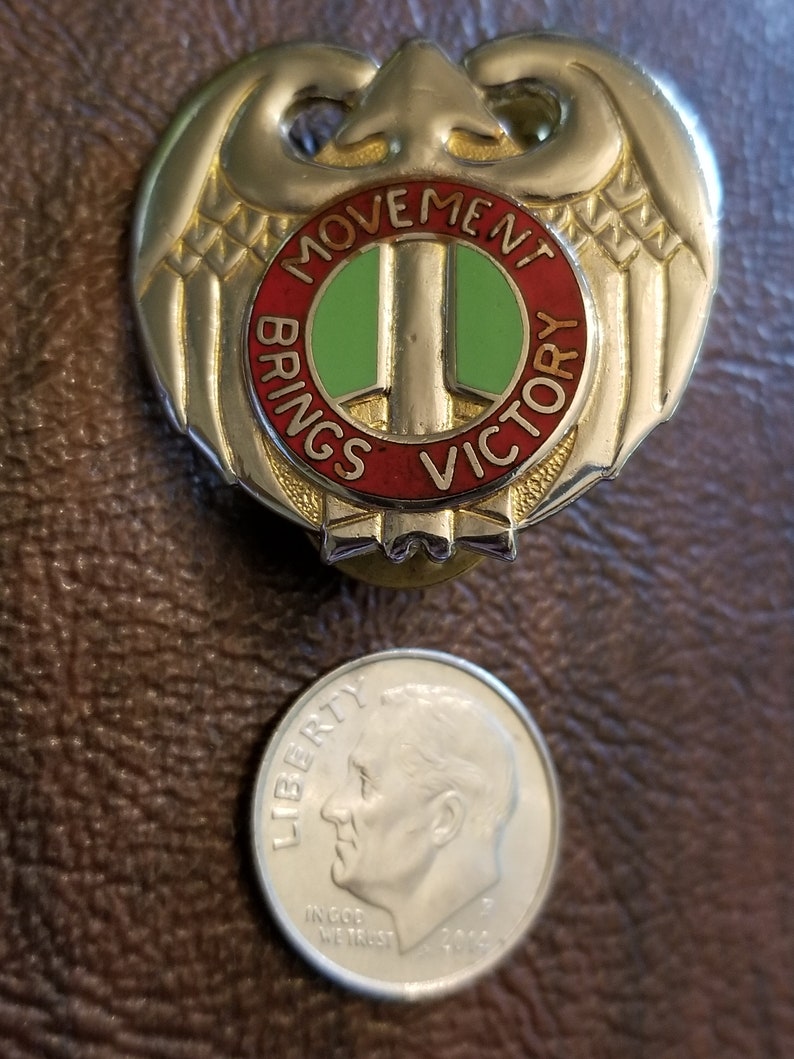 Military Pin Lot, 6 Enamel Army Pins, 68th Armored Tank, 143rd ...