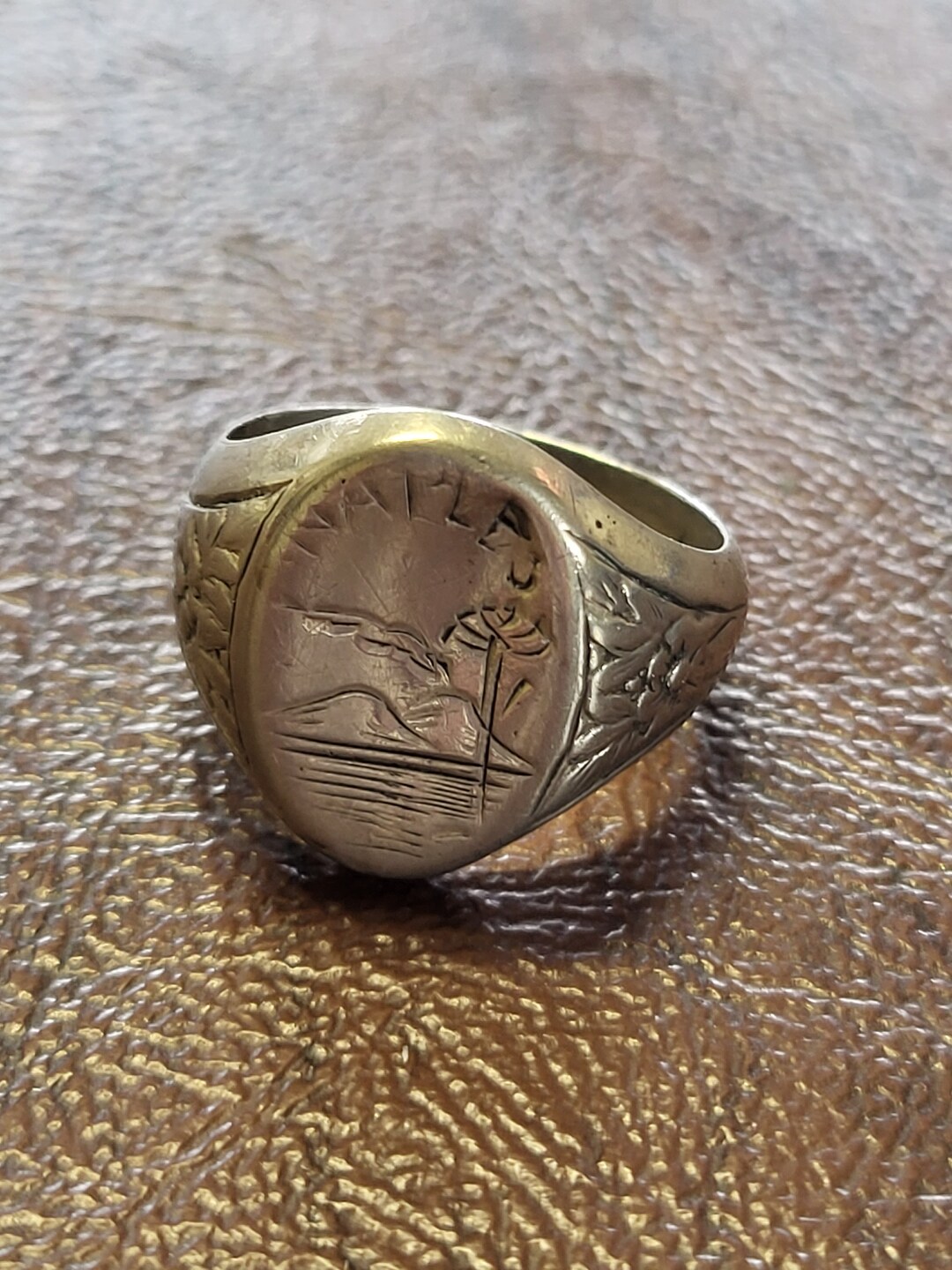 Vintage 800 Silver World War II Era Naples Ring, Trench Art Ring ...