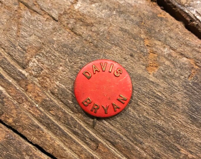 Very Rare Waterbury Button Co. Davis Bryan, 1924 Democratic ...