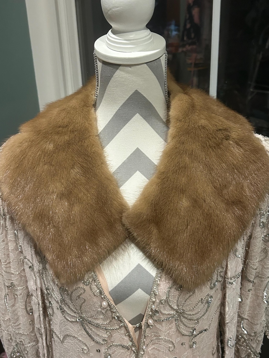 Vintage Mink? Real Fur Winter Collar, Neck, Coat or Sweater Accessory ...