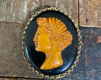 Bakelite Cameo | Etsy