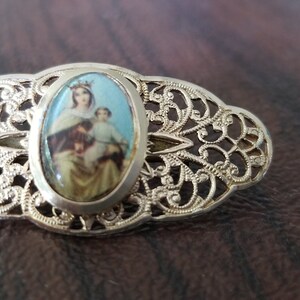 Vintage Religious Brooch Made in Western Germany Our Lady of | Etsy