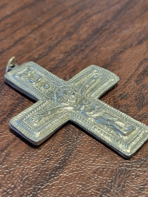 Dual-Sided Cross Pendant, Vintage Pectoral Cross/Cruc… - Gem
