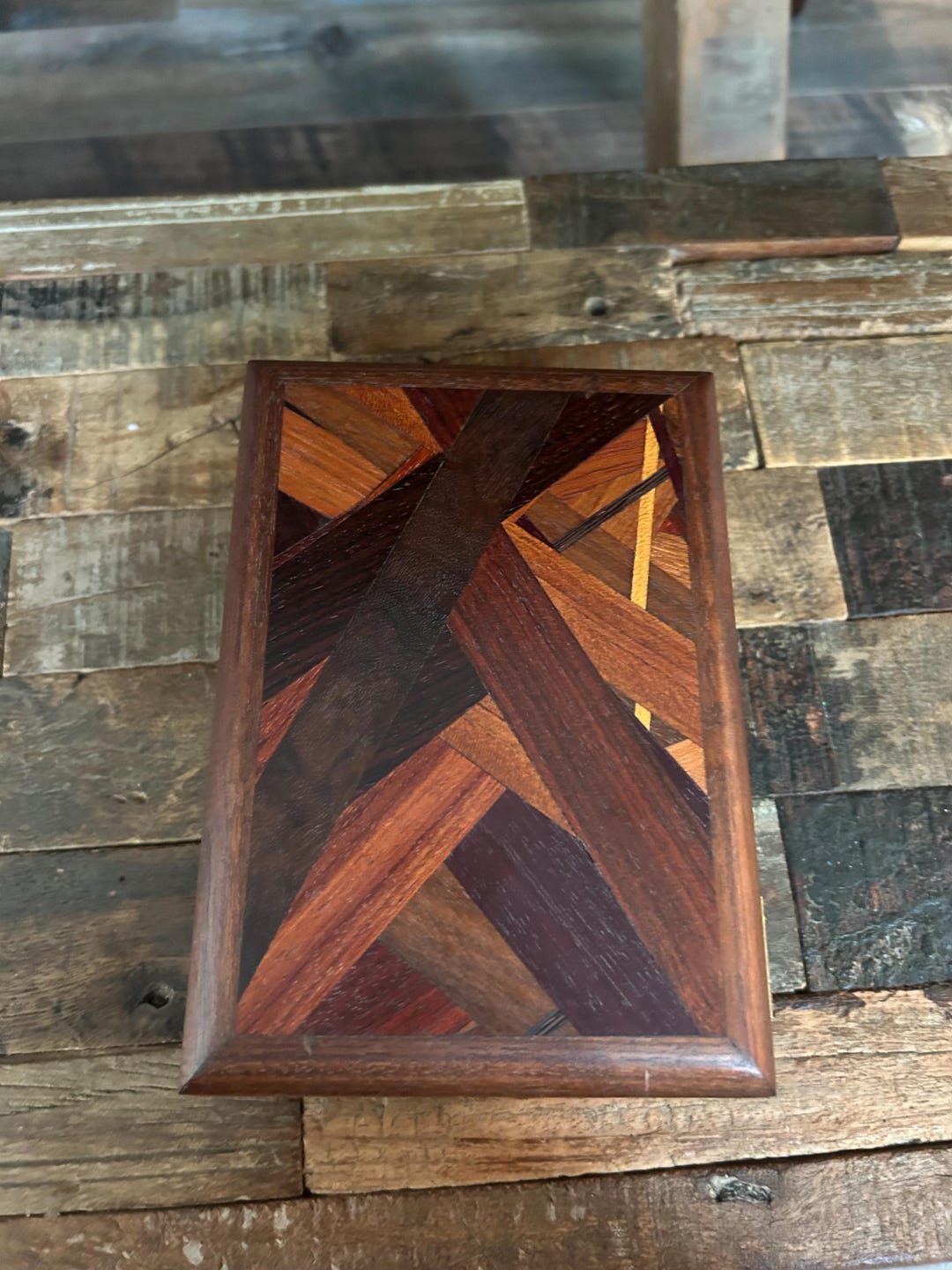 Vintage Terry Henson Signed and Numbered Wooden Inlay Hinged Trinket ...