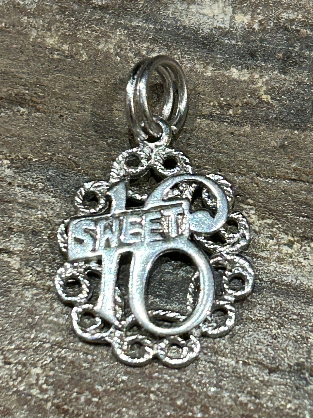 925 Sterling Sweet 16 Charm Silver Birthday Charm for - Etsy