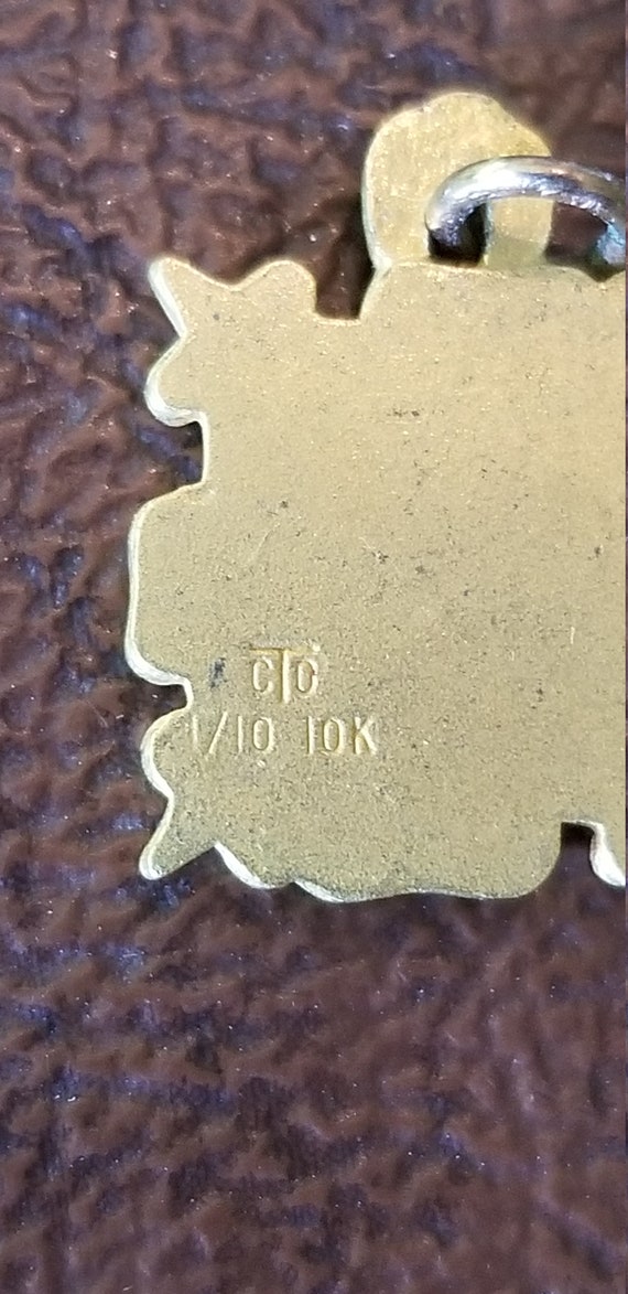 Vintage 1/10 10K Gold Goodyear 20 Year Service Charm … - Gem