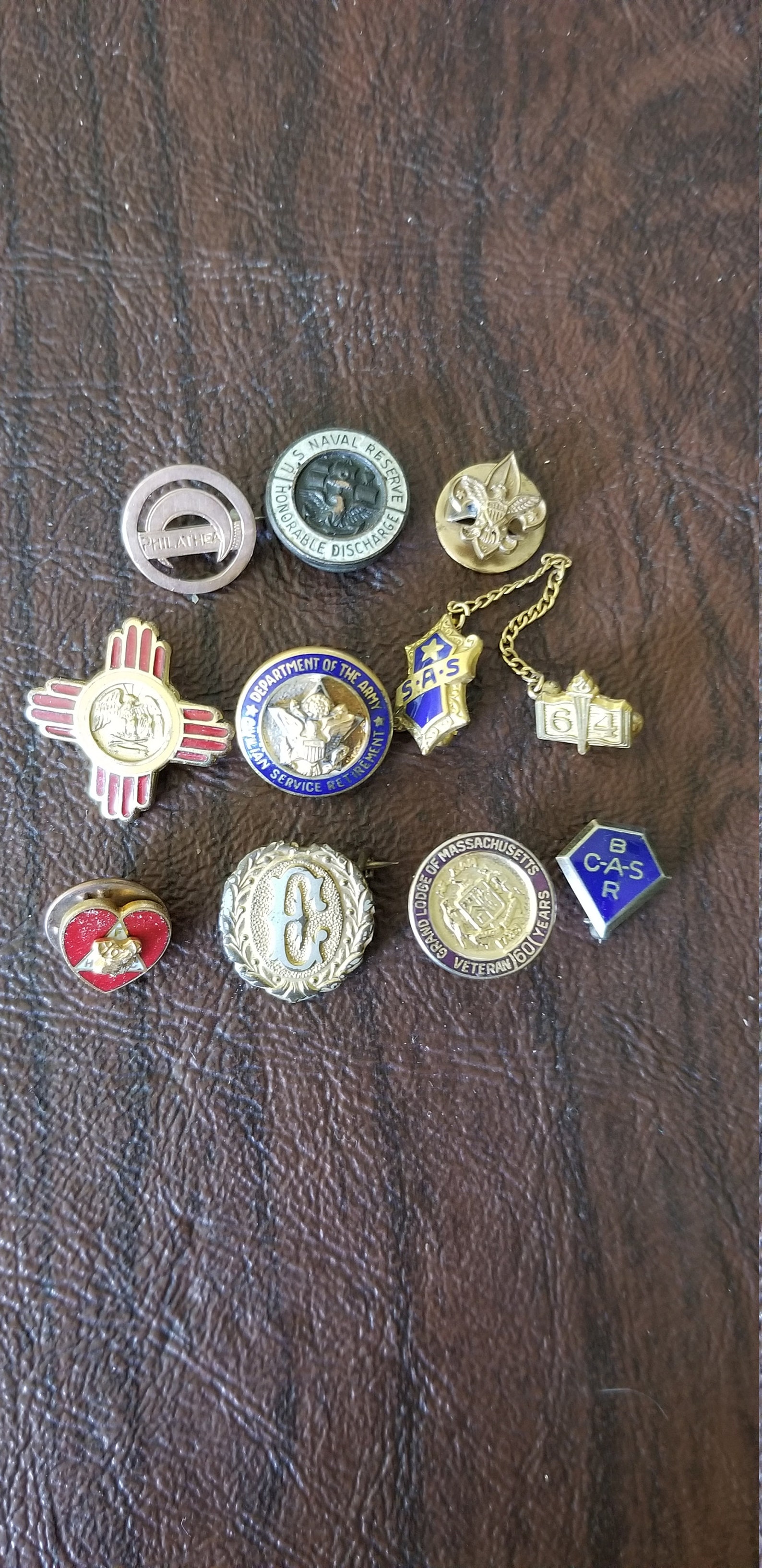 Vintage Lapel Pins/buttons Lot of 10 Vintage Lapel or Collar - Etsy