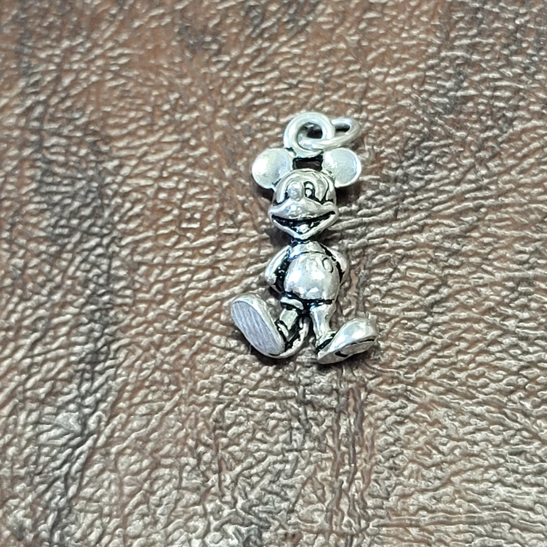 Vintage Sterling Silver Mickey Mouse Charm/pendant, Licensed Disney 3D ...