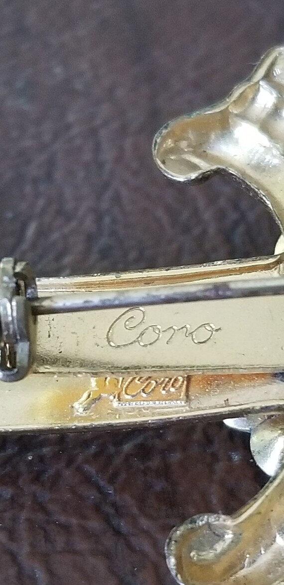 Vintage Coro Sword Brooch, Scimitar Brooch, Gold-Tone… - Gem