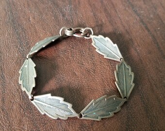 Copper Leaf Bracelet | Etsy
