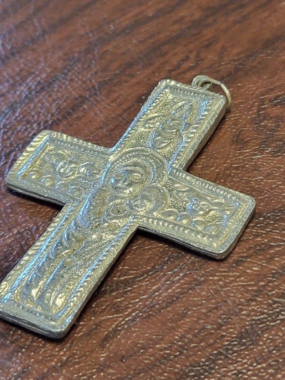 Dual-Sided Cross Pendant, Vintage Pectoral Cross/Cruc… - Gem