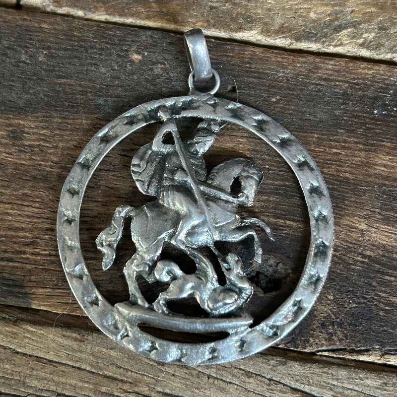 St George Pendant - Etsy