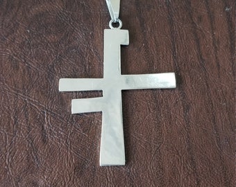 Modern Cross Pendant - Etsy