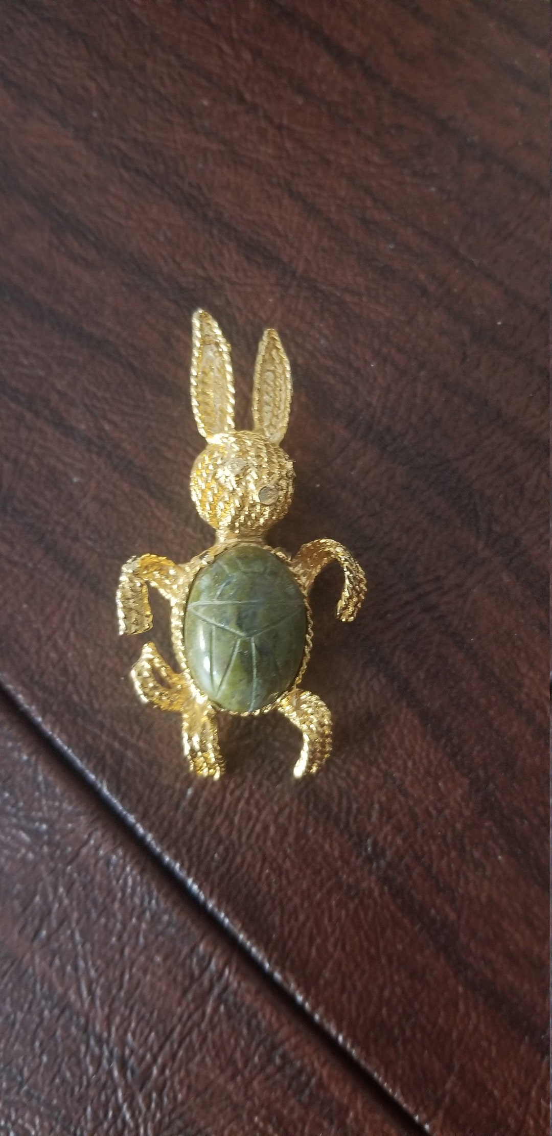 Vintage Egyptian Scarab Bunny Brooch, Unusual Rabbit Brooch With Carved ...