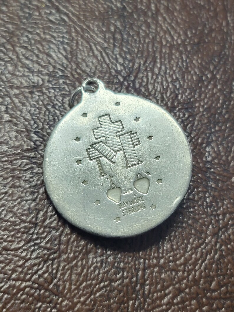 Hayward Sterling Silver Miraculous Medal, Vintage Virgin Mary Medal ...
