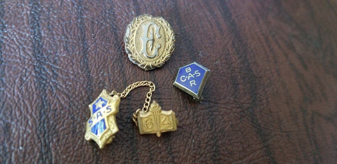 Vintage Lapel Pins/buttons Lot of 10 Vintage Lapel or Collar - Etsy