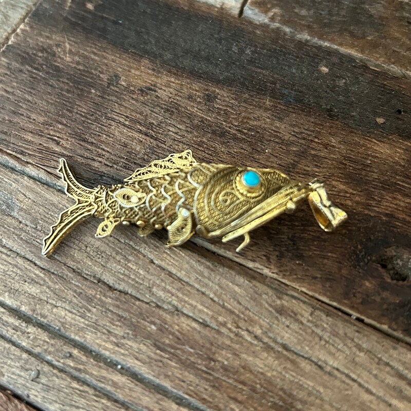 Fish Pendant - Etsy