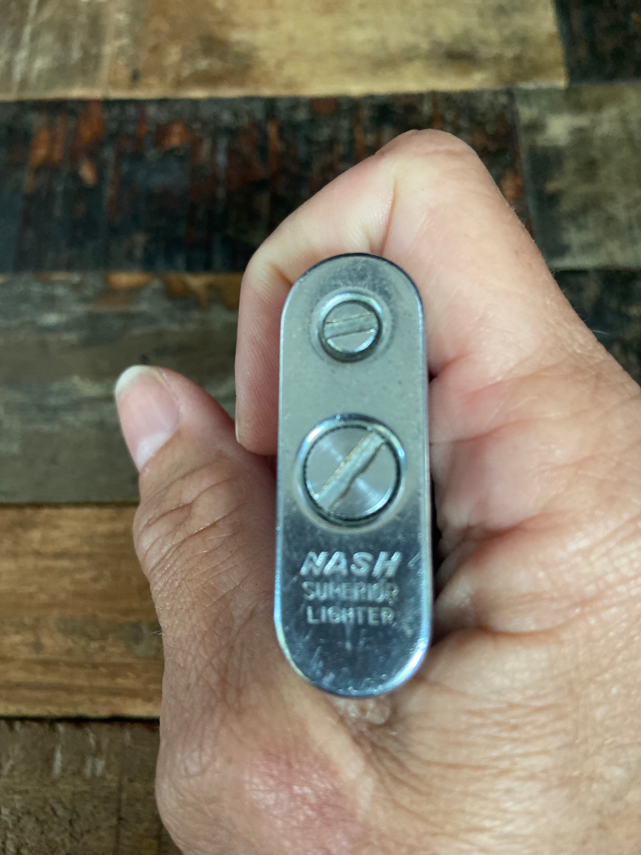 Vintage Nash Superior Cigarette Lighter advertising Liberty | Etsy