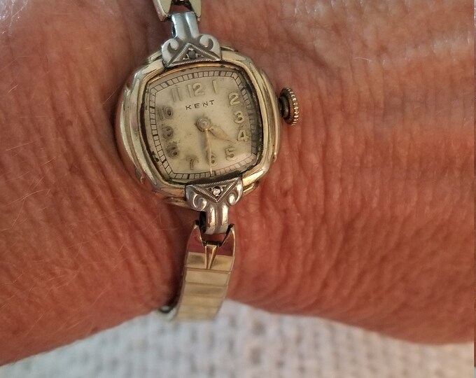 Vintage 10K Rolled Gold Kent Wristwatch - Etsy